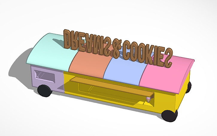 3D design food truck - Tinkercad