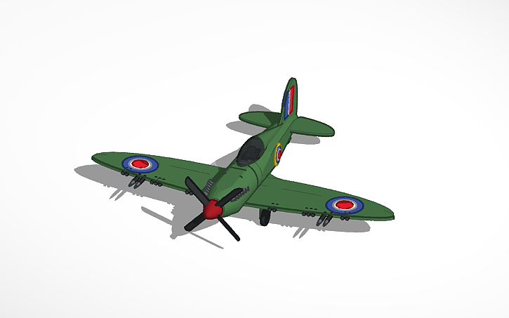3D design Supermarine Spitfire Mk1a - Tinkercad