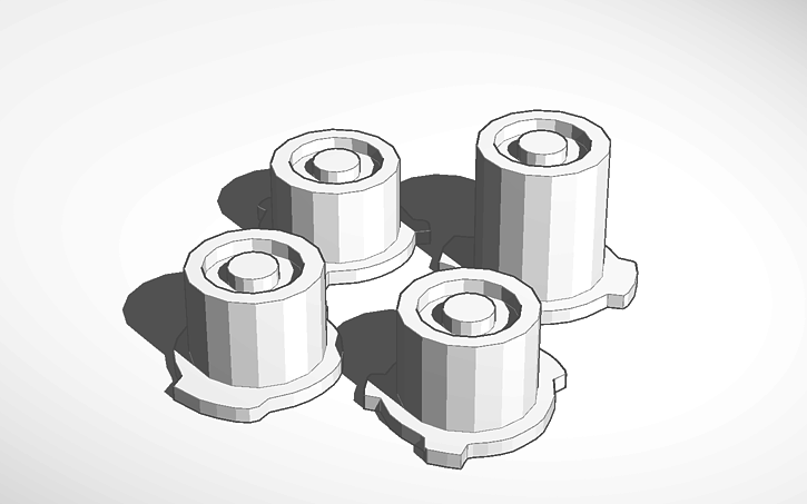 3D design ABXY xbox - Tinkercad