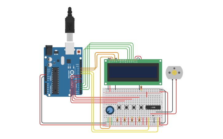 Circuit design Elevator - Tinkercad Circuit design Elevator - Tinkercad
