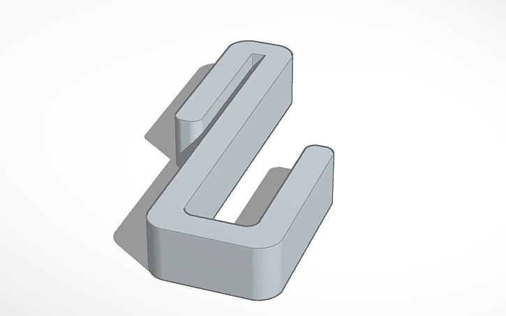 3D design Small Shower Hook - Tinkercad