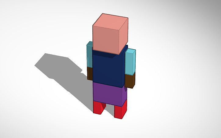 3D design minecraft skin tamplate | Tinkercad