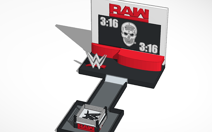 3D design raw arena - Tinkercad