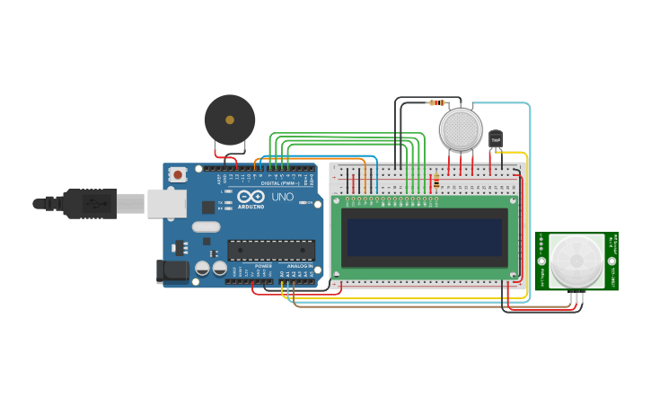 Circuit design MINI PROJECT BY BATCH 10 | Tinkercad