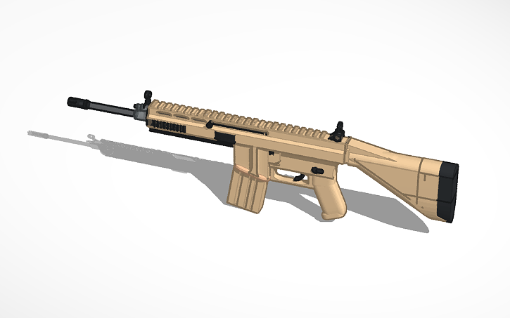 3D design Fortnite Golden Scar | Tinkercad