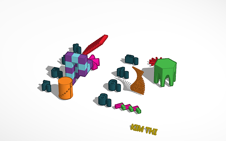 3d Design Bài Tập Thực Hành 2 Duplicate And Repeat Tinkercad