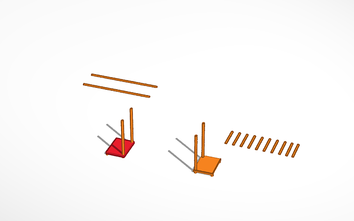 3D design Monkey Bars - Tinkercad