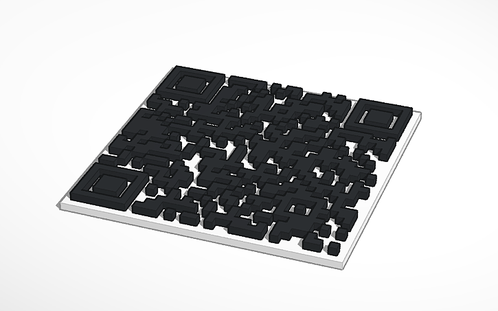 3D design GR code thingiverse | Tinkercad