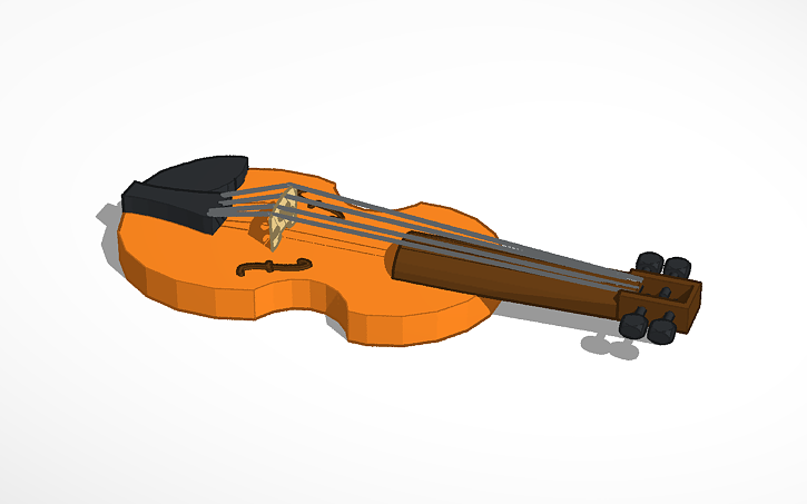 3D design Violin - Tinkercad