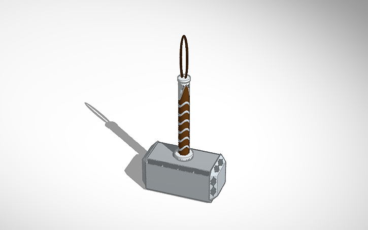 3D design Thor's Hammer (Practice for Centering Objects) | Tinkercad