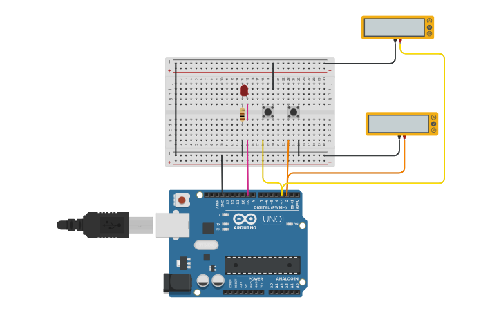 Circuit design Attach Interrupt - Tinkercad