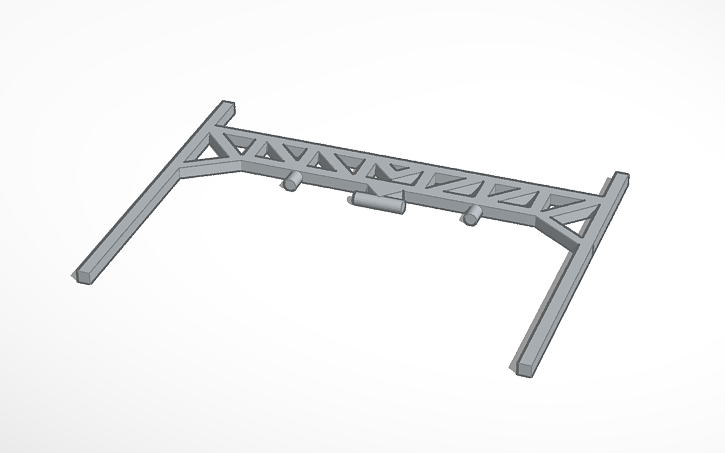 3D design JNR Catenary 2track Nscale | Tinkercad