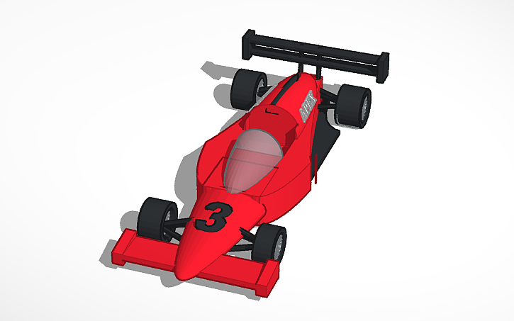 3D design APEX RACING F1 CAR - Tinkercad
