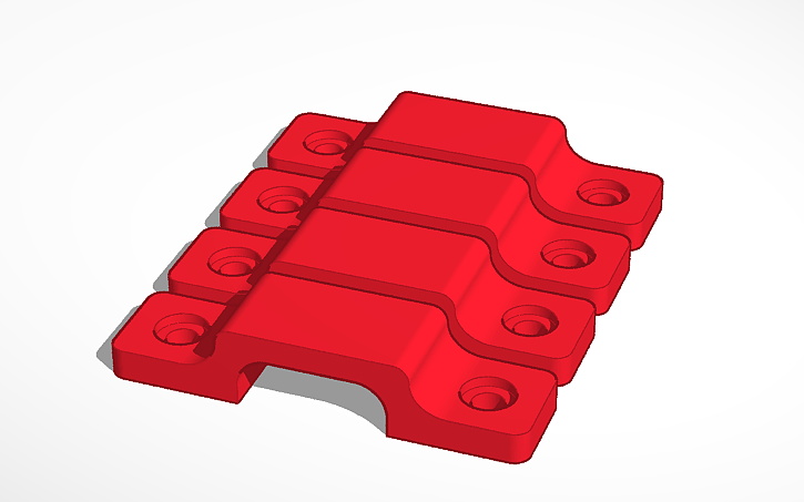 3D design LED RGB strip mount | Tinkercad