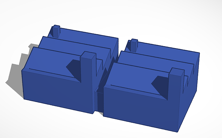 3D design Monopoly City Double Block - Tinkercad