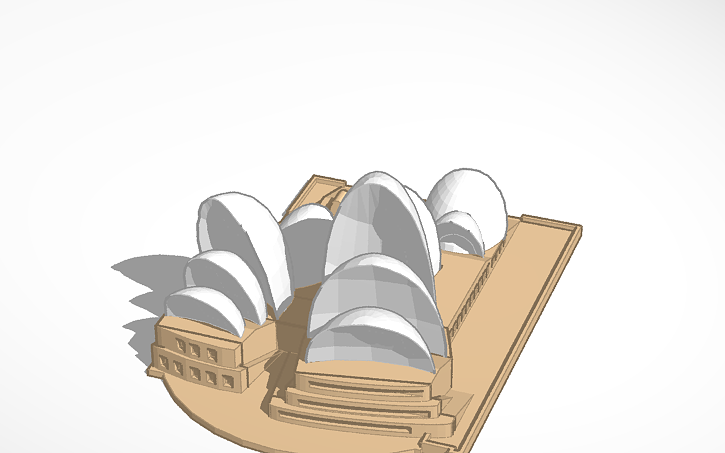 3D design Sydney Opera House - Tinkercad