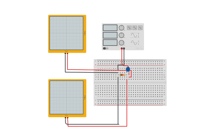 Circuit design high pass filter - Tinkercad