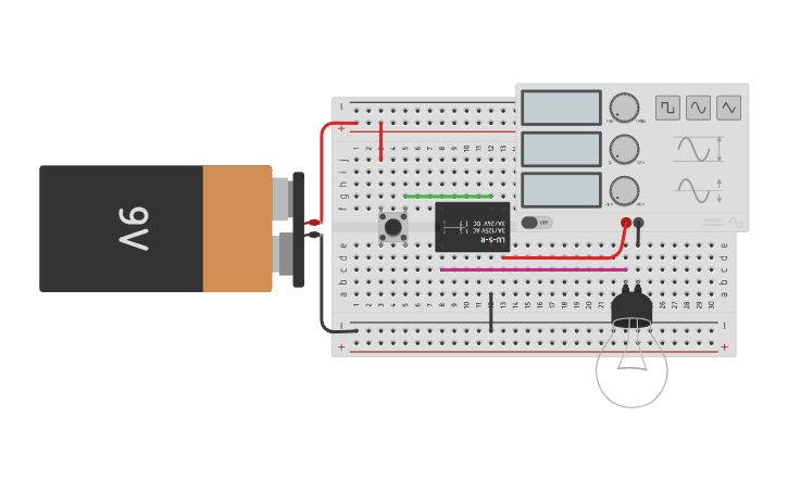 Circuit design relé | Tinkercad