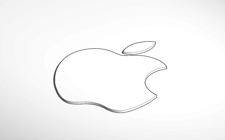 3D design apple logo | Tinkercad