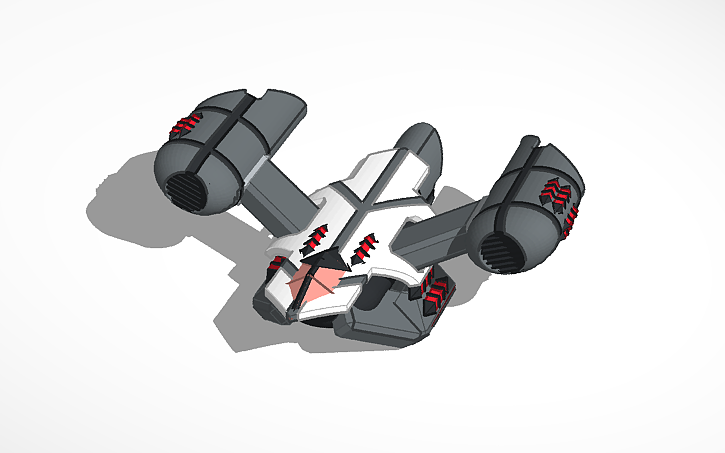 3D design Unamed Fighter Spaceship | Tinkercad