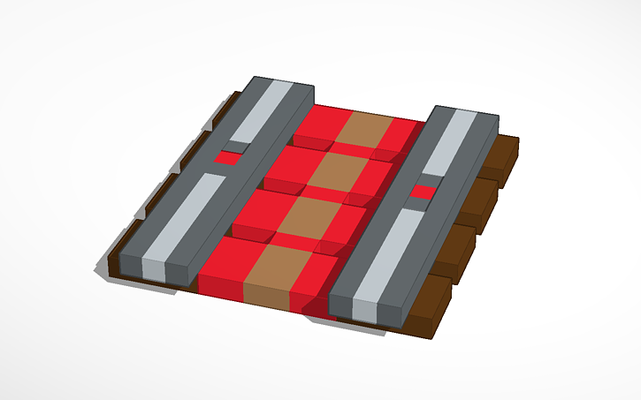 3D design MINECRAFT: Minecart Activator Rail ( Ramp, Powered, oCd ...