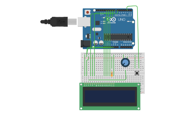 Circuit design Tinkercad Stopwatch - Tinkercad