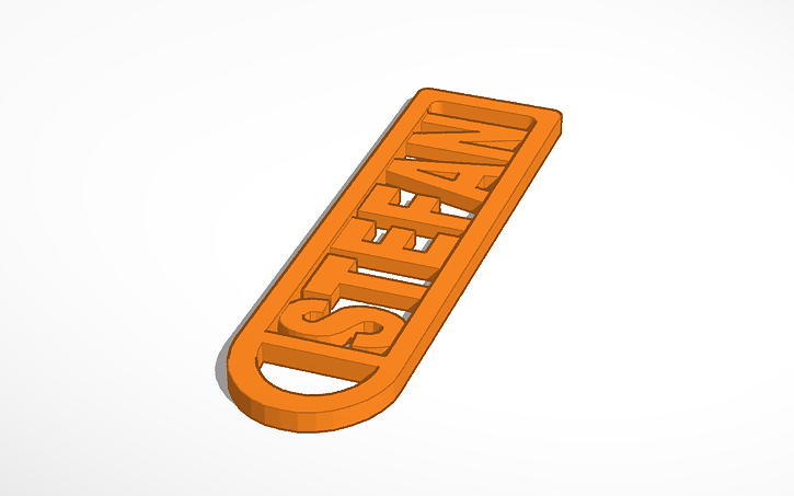 3D design KeyChain - Tinkercad
