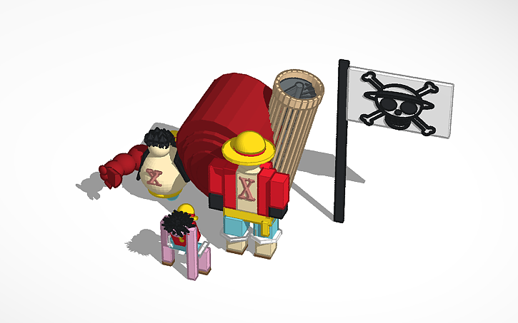 3D design one piece - Tinkercad