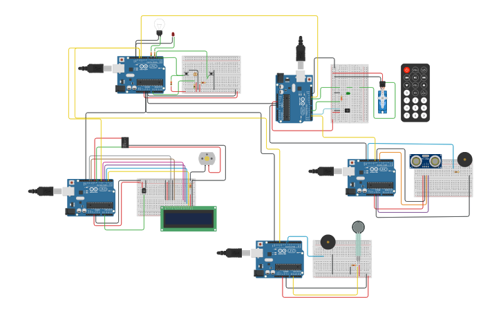 Circuit Design Automated Car Using Arduino Tinkercad
