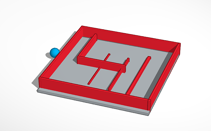 3D design Copy of Ball Maze Template | Tinkercad