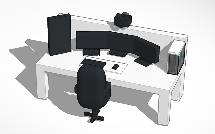 3D design gaming setup | Tinkercad