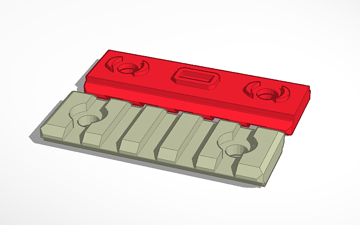 3D design 5 slot mlok solid v1.3 - Tinkercad