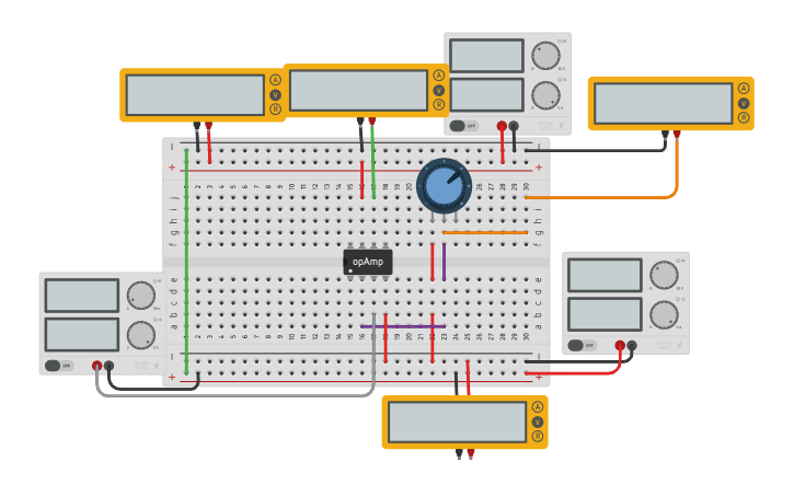 Circuit design Comperators 3 | Tinkercad