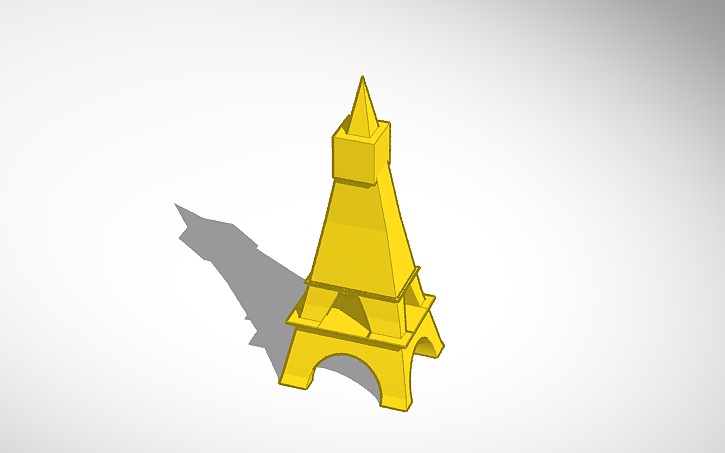 3D design 3d modelling eiffel tower - Tinkercad