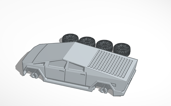 3D design CYBERTRUCK - Tinkercad