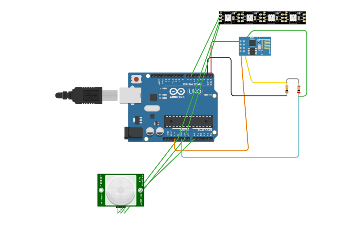 Circuit Design Esp8266 Pir Tinkercad 1608