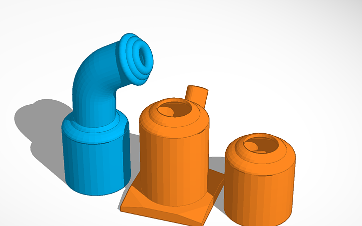 3D design Simple Triple Perc 3piece | Tinkercad