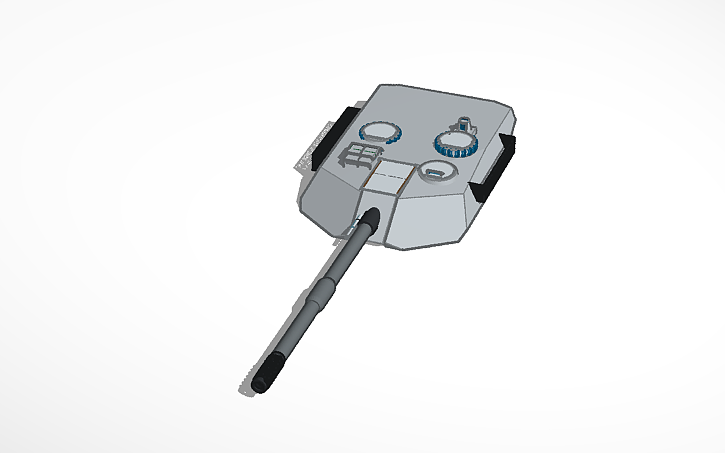3D design XM4E1 Turret | Tinkercad