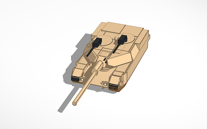 3D design m1a2 abrams tank non printable | Tinkercad