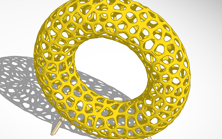 3d Design Voronoi Donut Tinkercad