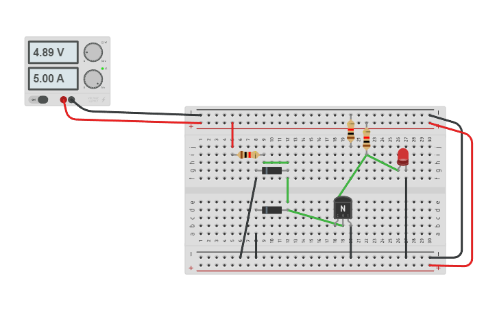 Circuit design DTL NAND-1520 - Tinkercad