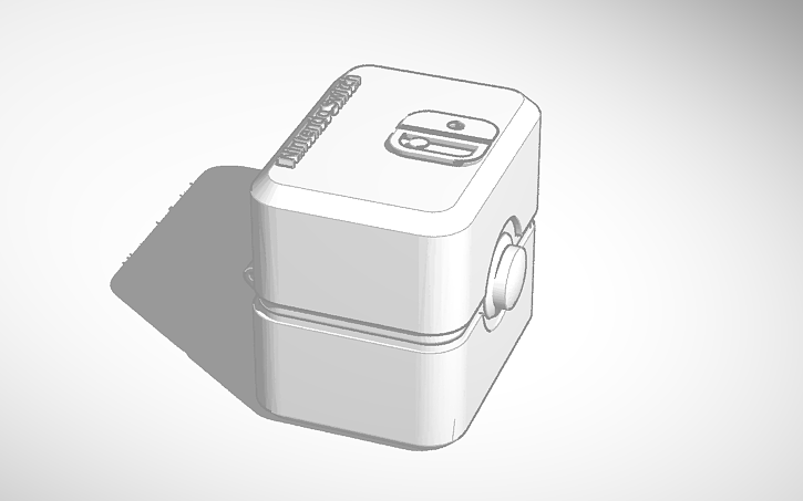 3D design Pokeball Nintendo Switch game case - Tinkercad