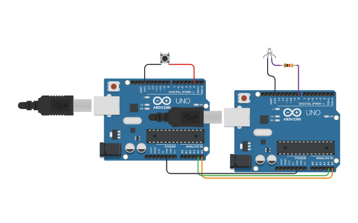 Circuit design Pratica 23 - Protocolo I2C - Tinkercad