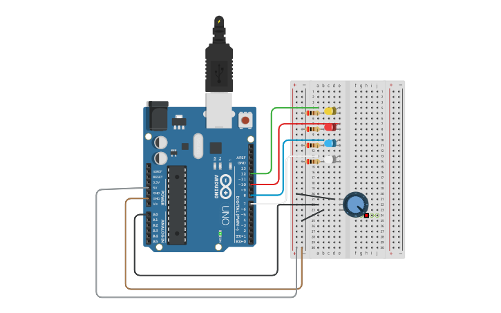 Circuit design l6 ardino - Tinkercad