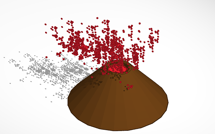 3D design Vulcano - Tinkercad