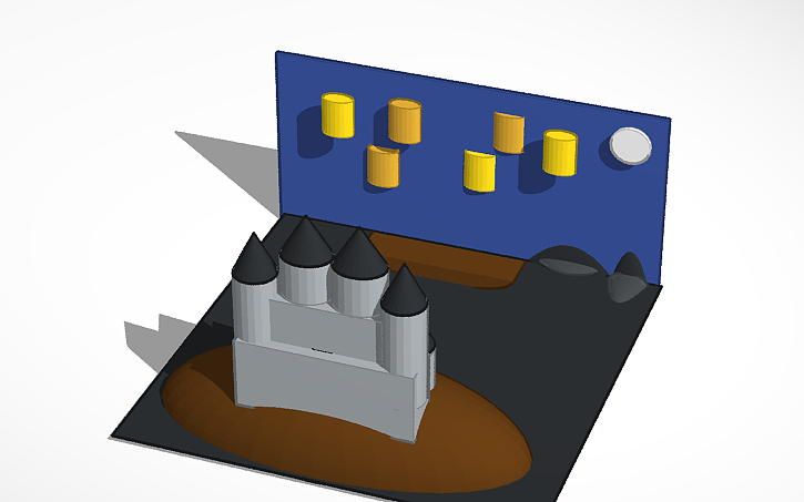 3D design Tangled scene | Tinkercad