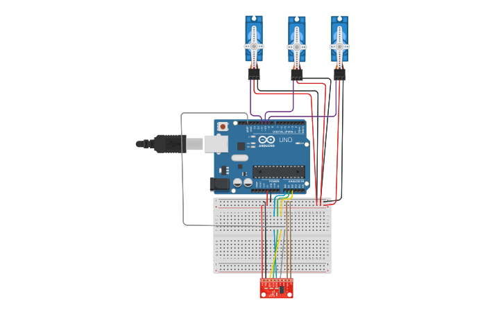 Circuit design Acelerometro - Tinkercad
