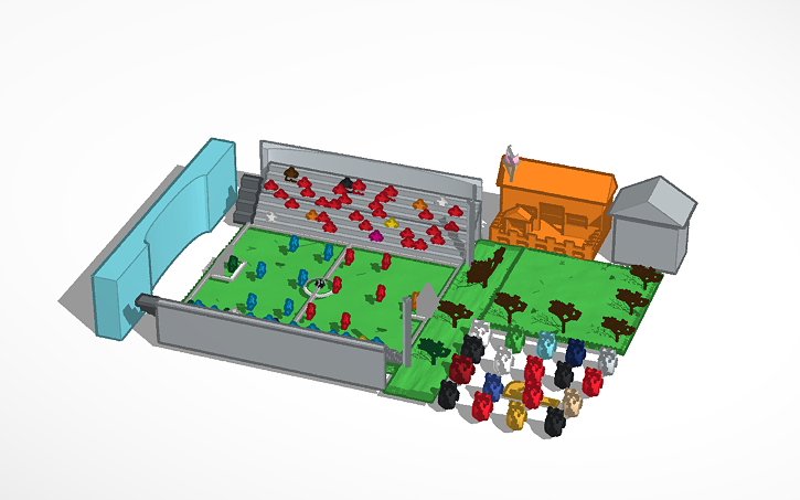 3D design 3D Soccer field | Tinkercad
