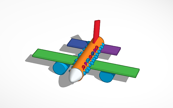 3D design Aeroplane - Tinkercad