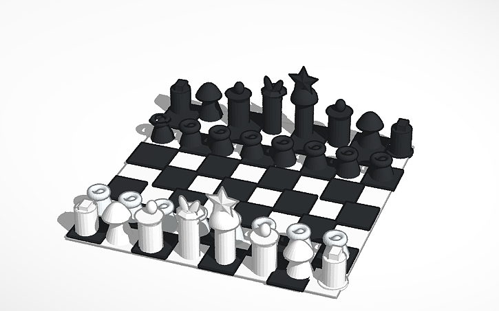 3D design chess set | Tinkercad